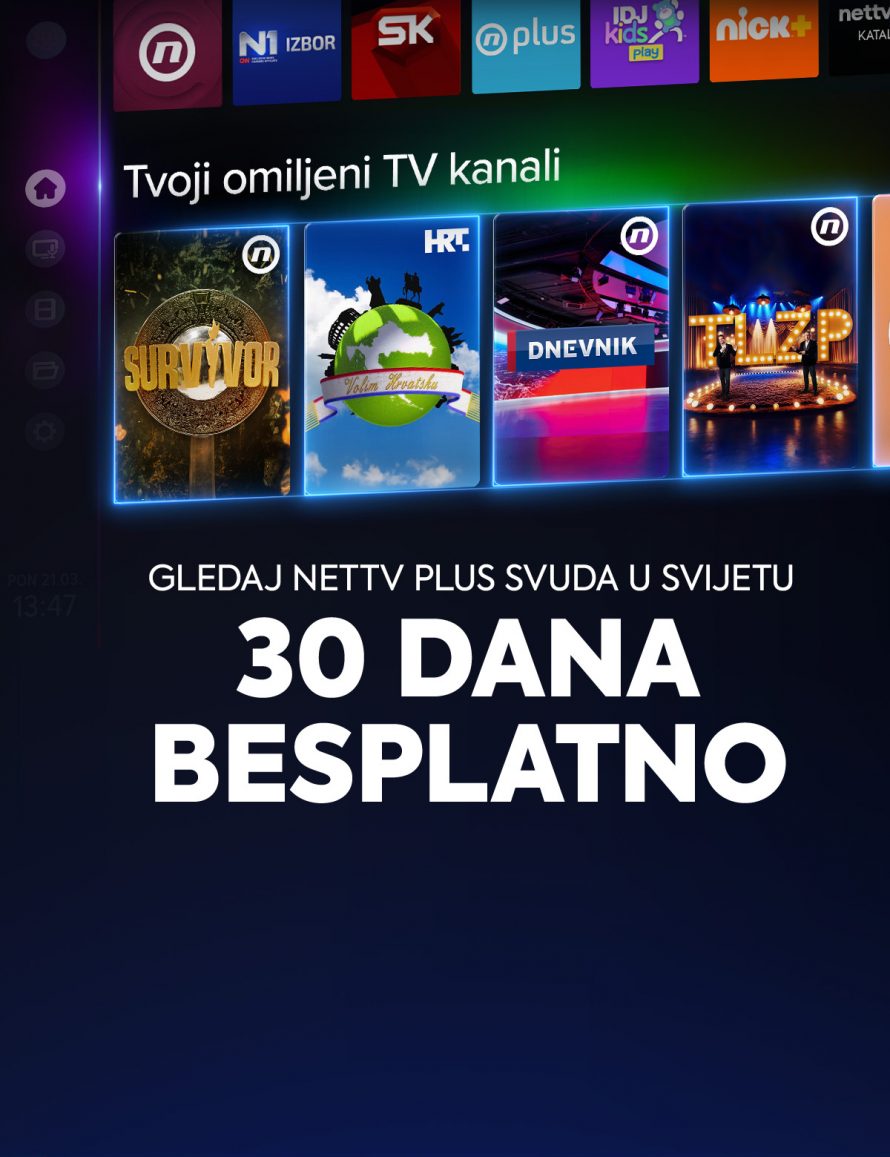NetTV Plus - Svi omiljeni TV kanali bilo gdje u svijetu | EON